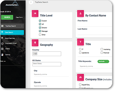 TopData Search - Mountaintop Data